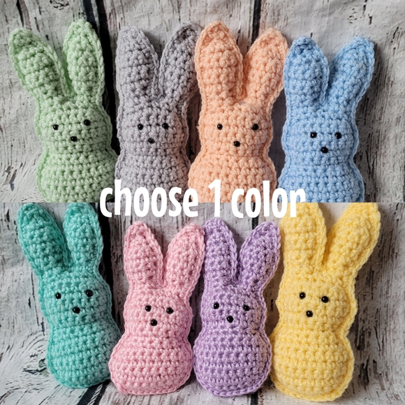Hand Crafted | Holiday | Crochet Easter Peep Choose Color | Poshmark